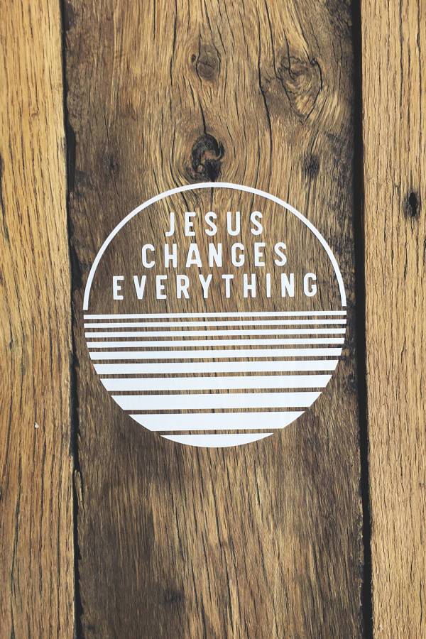 Jesus Changes Everything Decal - Hope Outfitters