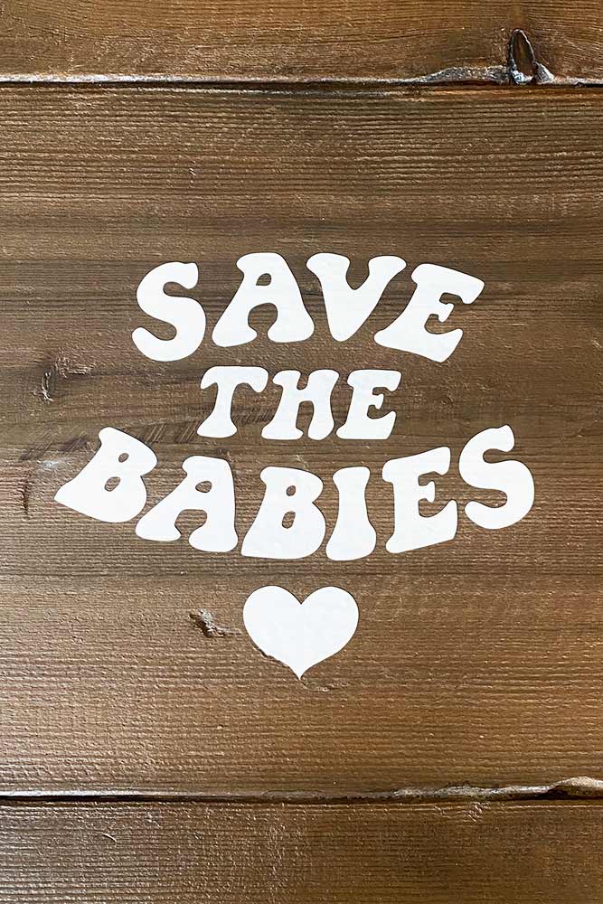 Save The Babies Decal - Hope Outfitters
